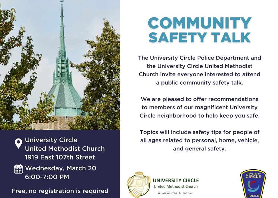 Community Safety Talk | University Circle | March 20, 2024